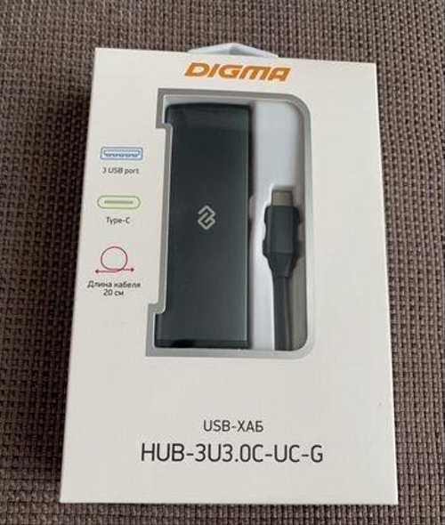 USB хаб type-c Digma