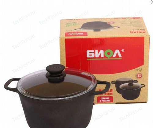 Кастрюля чугунок Биол 0206С, 6 л. Новый