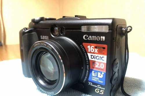 Фотоаппарат Canon G5