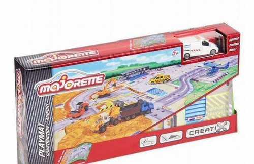 Коврик игровой Majorette "Creatix Construction" с машинкой, нескользящий