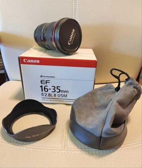 Объектив Canon EF 16-35mm f/2.8L II USM комплект