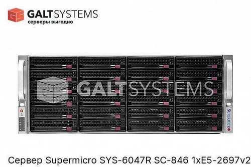 Сервер Supermicro SYS-6047R SC-846 1xE5-2697v2 8GB