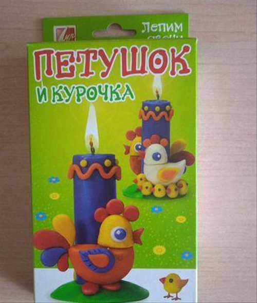 Лепим свечи "Петушок и курочка"+2 фрески из песка