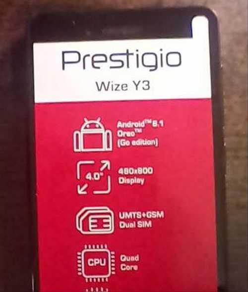 Смартфон prestigio Wize Y3