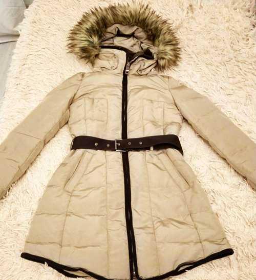 Зимний пуховик Zara basic S