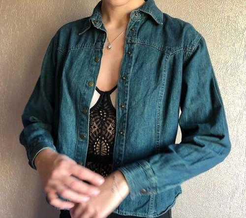 Рубашка женская джинсовая винтаж
