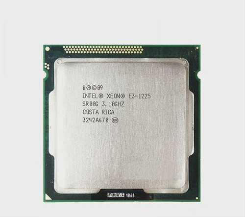 Intel Xeon E3-1225 / 4 cores / 3.10 GHz / SR00G