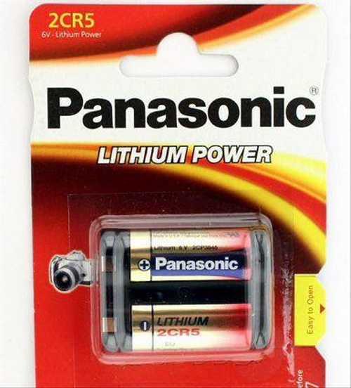 Батарейка литиевая Panasonic 2CR5, DL245 (6V)