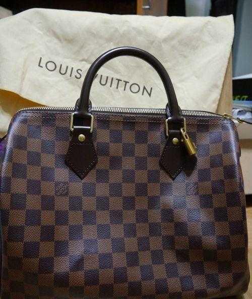 Сумка Lv Speedy Louis Vuitton Damier Ebene Луи Вит