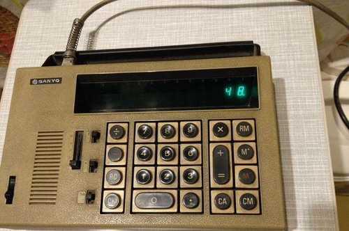 Калькулятор Sanyo, модель ICC-1123, винтаж