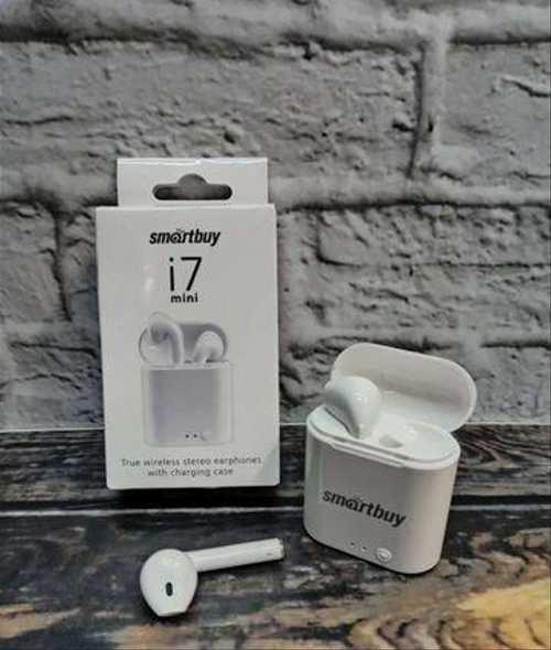 Bluetooth наушники от SmartBuy i7 mini новые