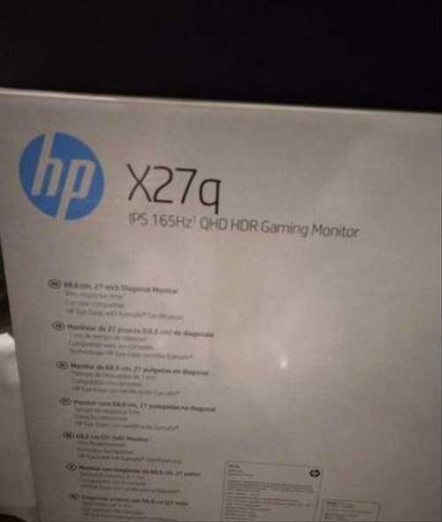 Монитор 165гц HP x27q