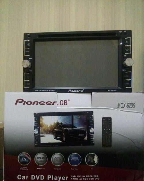 2DIN магнитола pioneer GB С установкой