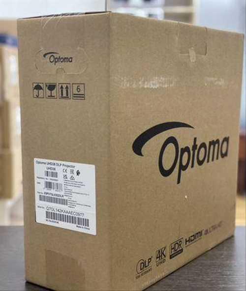 Проектор Optoma UHD38 4K UHD DLP новый