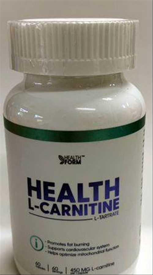 Л-карнитин Health Form L-carnitine L-tartrate 450