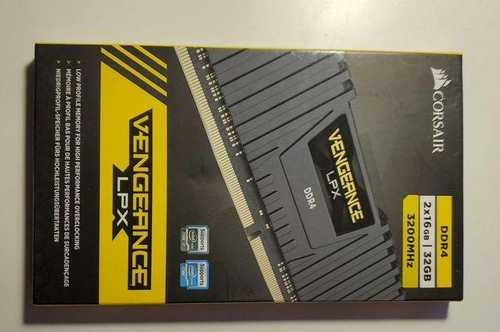 Новая озу corsair ddr4 32gb (2x16gb) 3200MHz