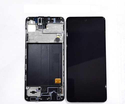 Дисплей Samsung A51 SM-A515F amoled на рамке Black