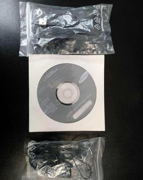 USB дата-кабель, наушники, CD диск для Samsung
