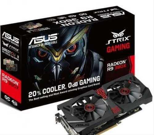 Игровая видеокарта asus R9 380x strix oc 4Gb