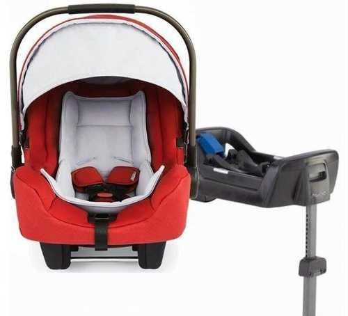 Детское автокресло-люлька nuna pipa + база isofix