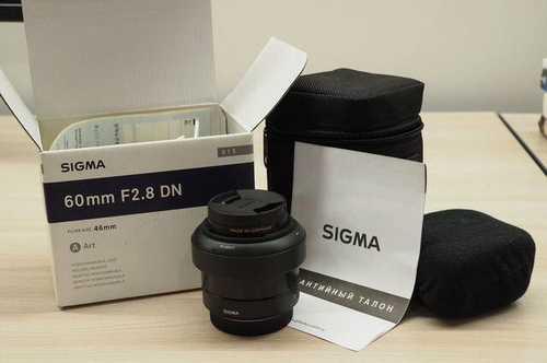 Объектив Sigma 60mm f2.8 DN Art (micro 4/3) чёрный