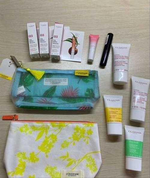 Косметичка косметика Clarins Loccitane