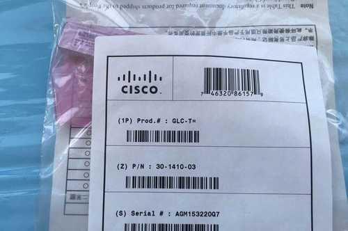 Модуль Cisco GLC-T новый в наличии