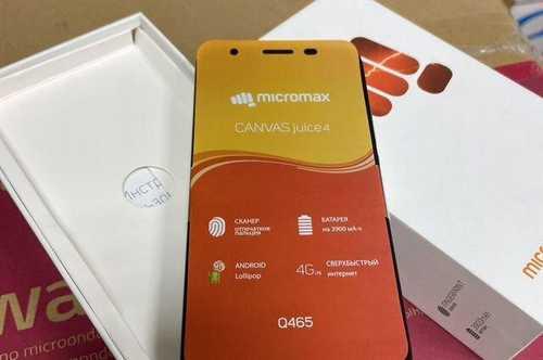 Смартфон Micromax Q465 новый 2/16gb новый