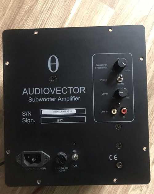 Audiovector k sub схема