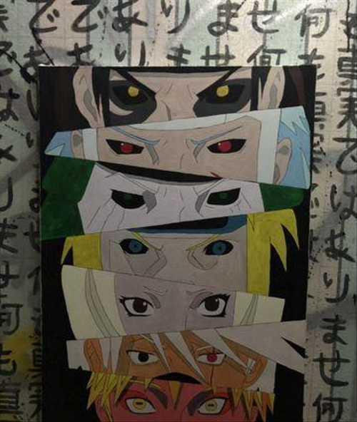 Картина с персонажами Naruto