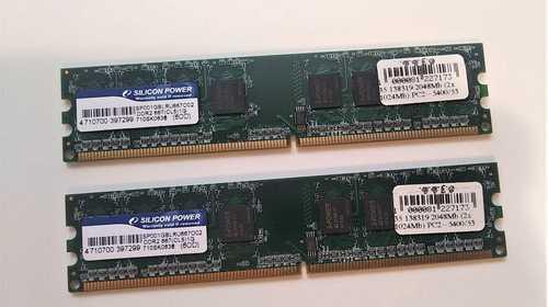 Оперативная память Silicon Power DDR2 2x1GB