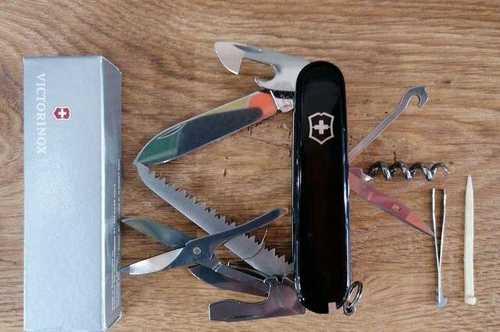 Швейцарский нож Victorinox Huntsman чёрный