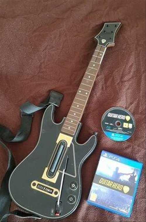 Гитара Guitar Hero Live для ps4 + диск с игрой