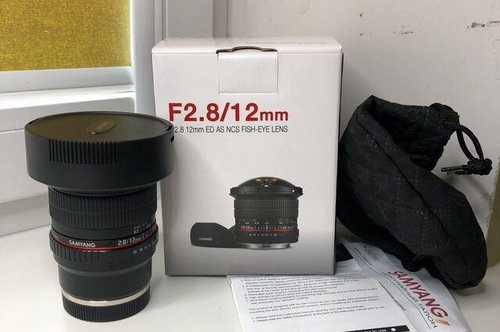 Новый, рст, объектив Samyang MF 12mm f/2.8 Sony E