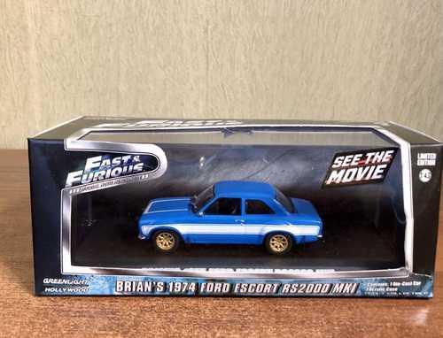 1:43 Ford Escort RS2000 Mk1 1970 Fast furious gree