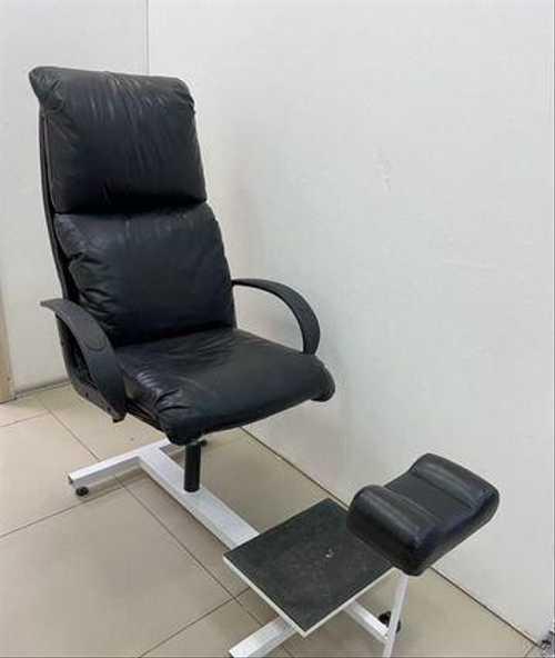 Педикюрное кресло бу на гидравлике кожаное кресло
