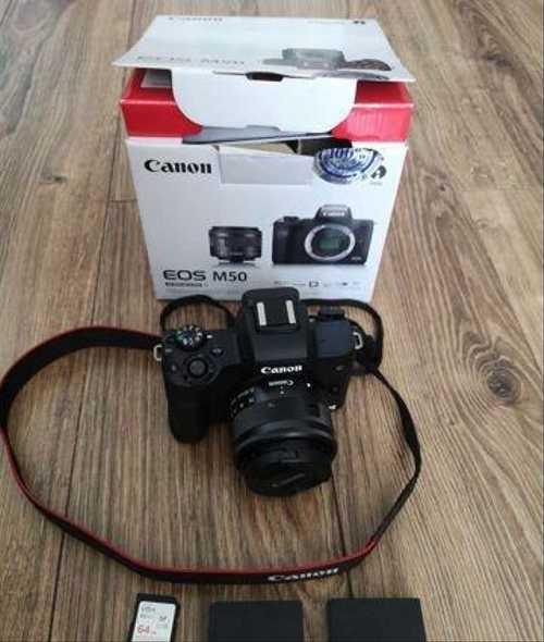 Фотоаппарат Canon M50 (+карта и доп. аккум )