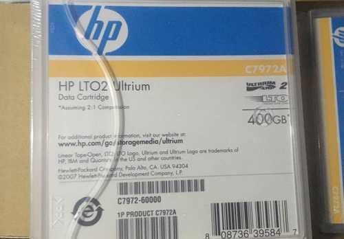HP LTO2 Ultrium Data Cartridge 400Gb C7972A