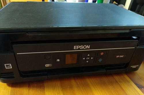 Мфу Epson XP342 с снпч (принтер,сканер,копир)