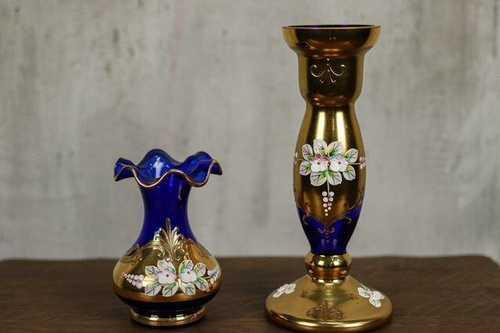 Пара старинных декоративных ваз