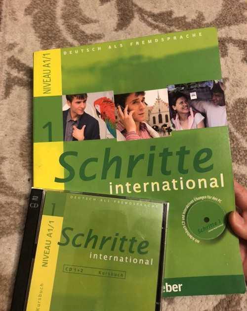 Учебник Schritte international a1/1+ cd 1+2(kursbu