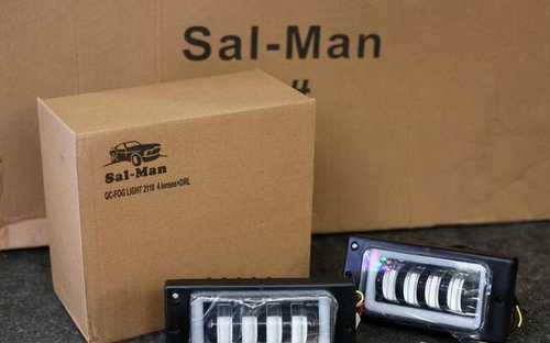 LED птф Sal- Man с дхо для ваз 2110-2114