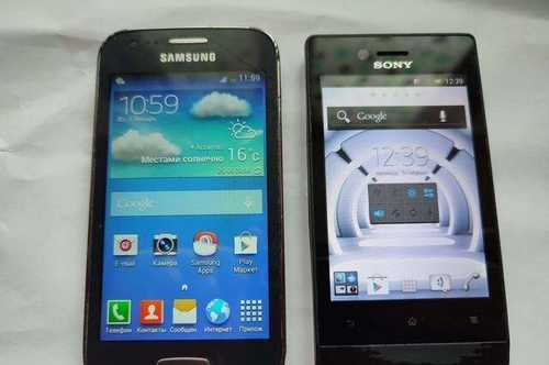 Телефон Samsung и Sony