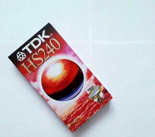 Видеокассета VHS "TDK" HS240. Новая