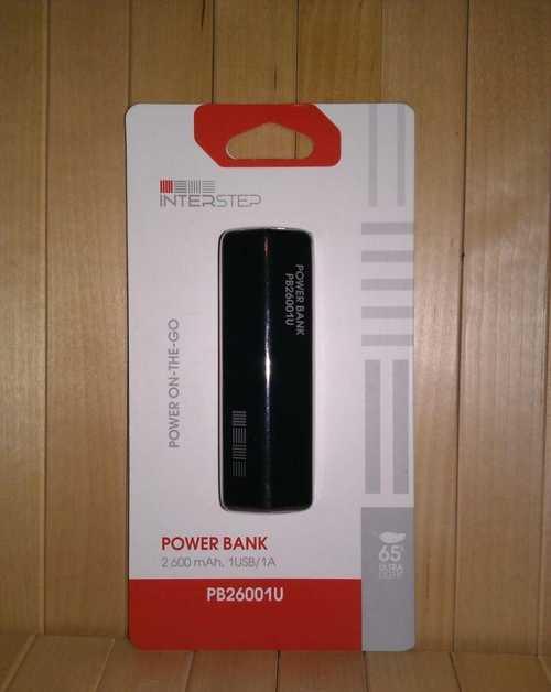 InterStep Power Bank 2600 мАч Новый