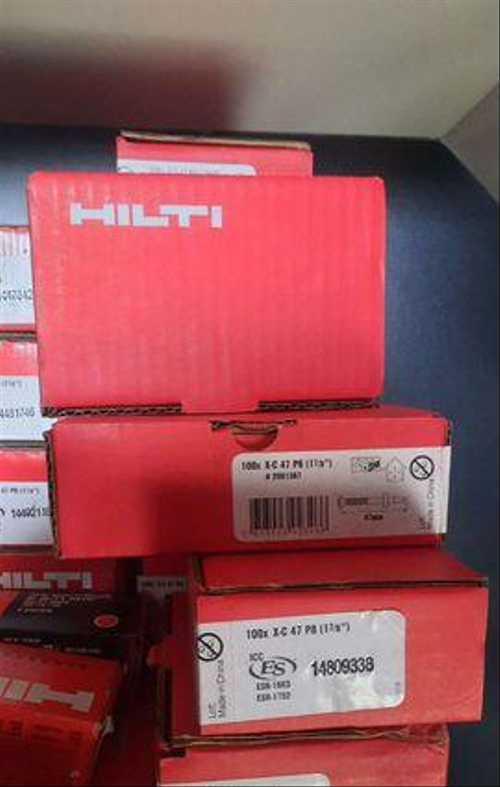 Монтажные патроны hilti и дюбеля