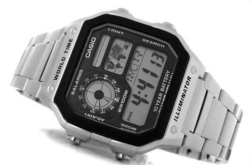 Новые часы Casio AE1200WHD-1A Иллюминатор