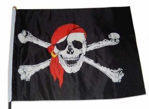 Флаг Пирата черный 30*45 см
