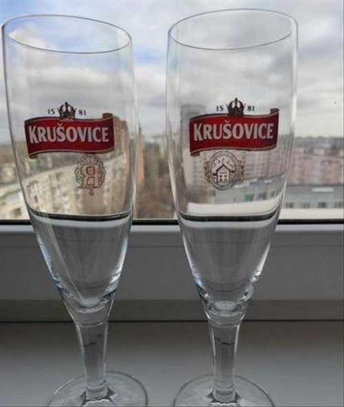 Пивные бокалы 0,5л "krusovice"