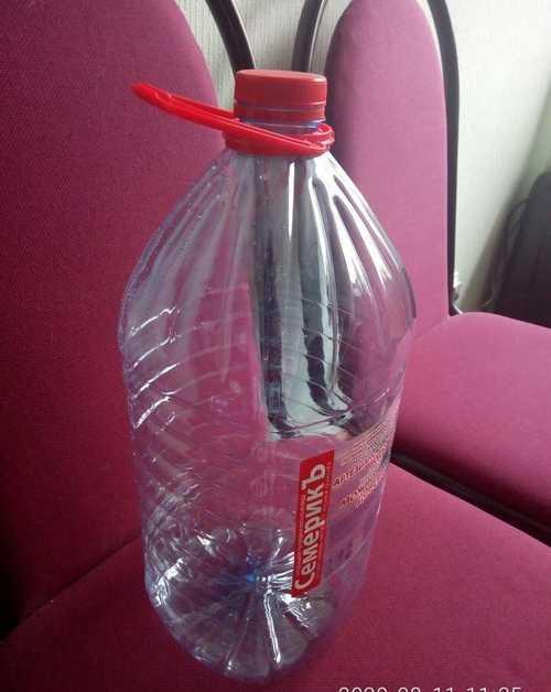 Новые 5-литровые бутылки от питьевой воды 10шт